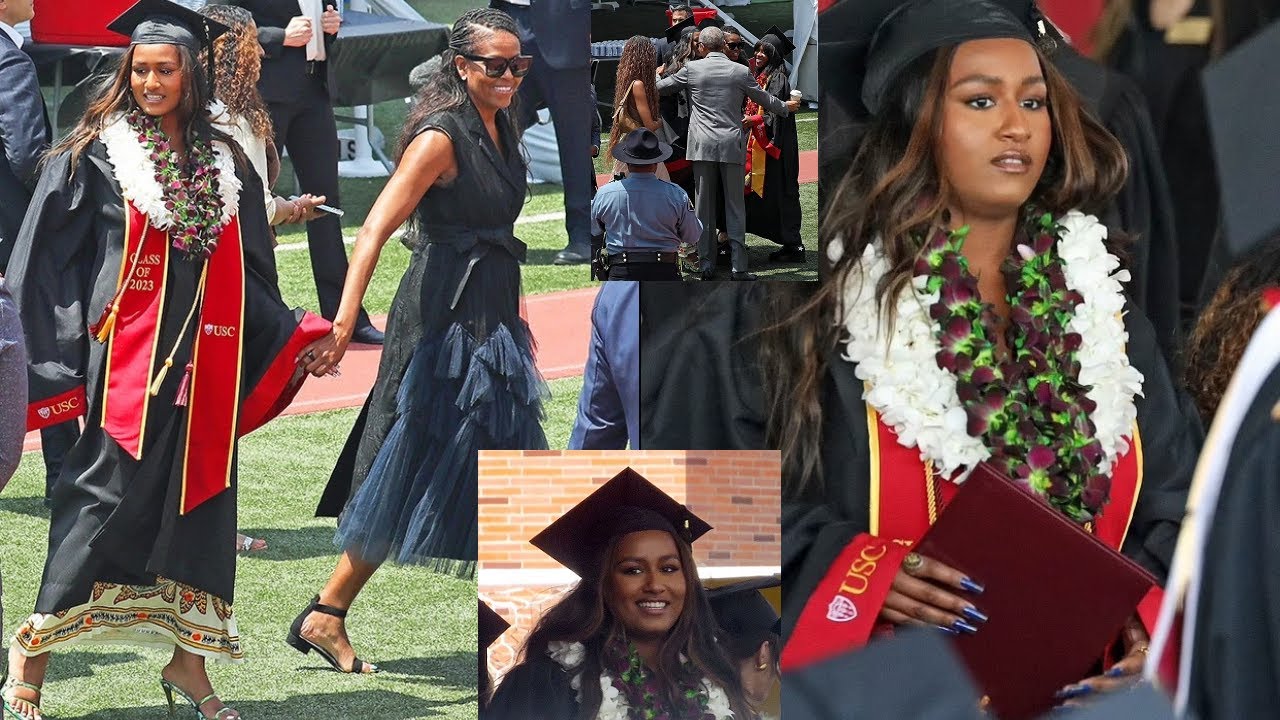 Barack And Michelle Obama Beam With Pride As They Watch Their Daughter ...