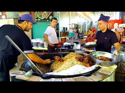 famous UZBEK wedding pilaf in 2 pots pilaf center - YouTube