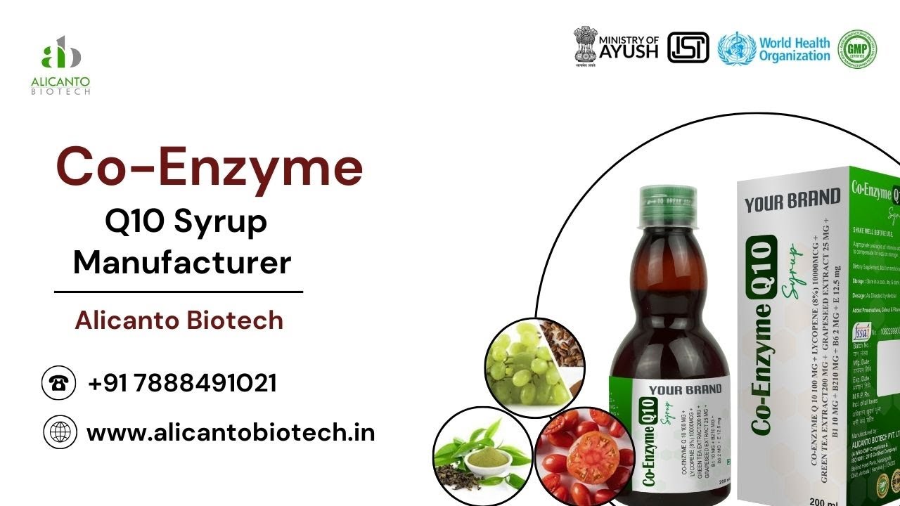 Co-Enzyme Q10 Syrup Manufacturer | Best Co Enzyme Q10 Syrup ...