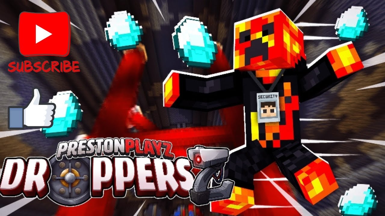 EPIC Dropper Map in Minecraft! Preston Playz 🔥Dropper 2! (Levels 1-10 ...