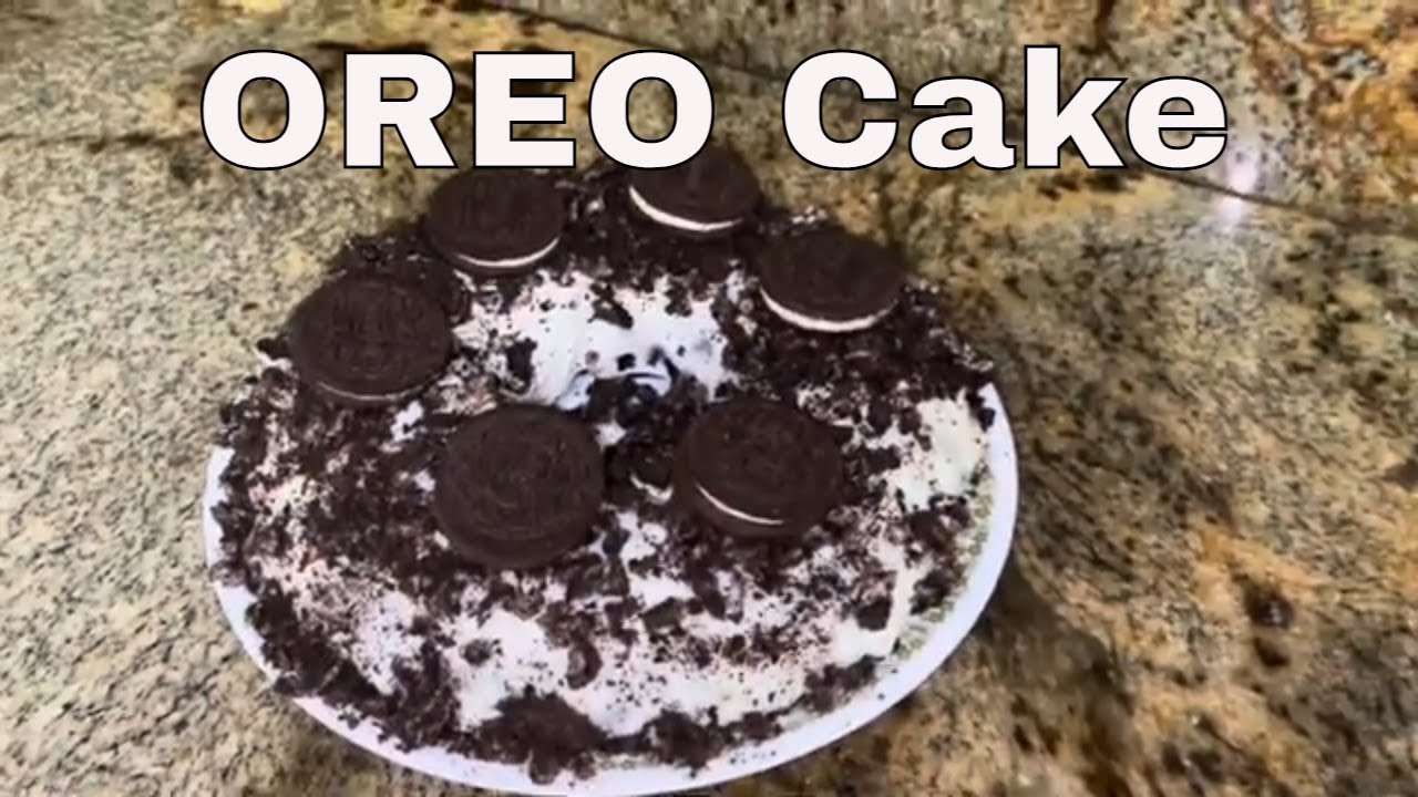 OREO Chocolate Cake and OREO Icing with Extra Crushed Oreos - YouTube