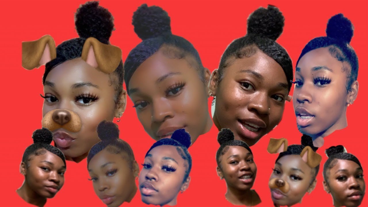 High Bun With Swoop Bang|Natural Type 4 Hair - YouTube