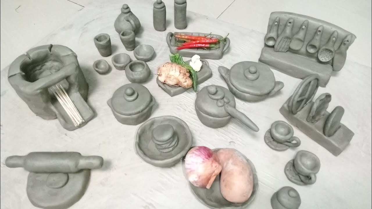 Making A Simple Design Of Kitchen Set || DIY Kitchen Set - YouTube