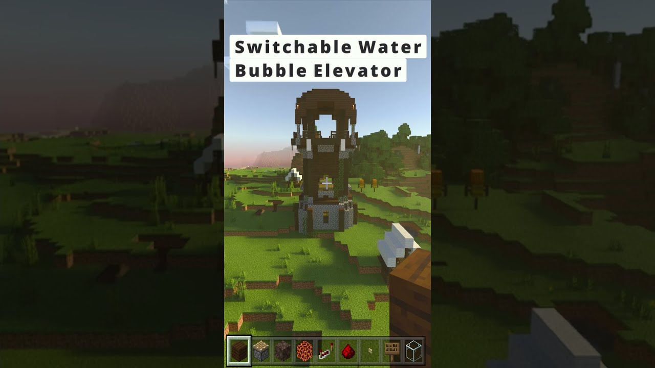 Switchable Minecraft Water Elevator (Block Swapper/Bubble Column) # ...
