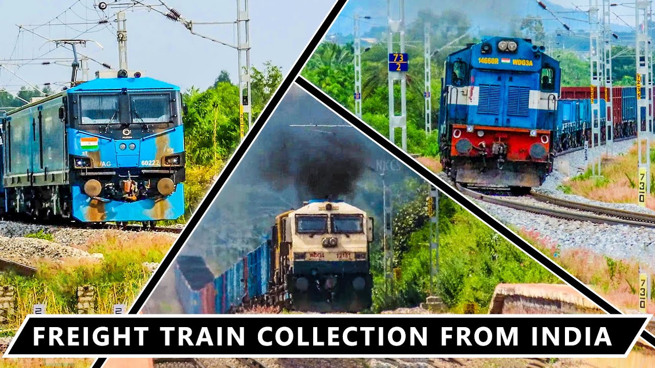 Freight Train ( Goods Train ) Collection from Indian Railways ( 10 in 1 ...