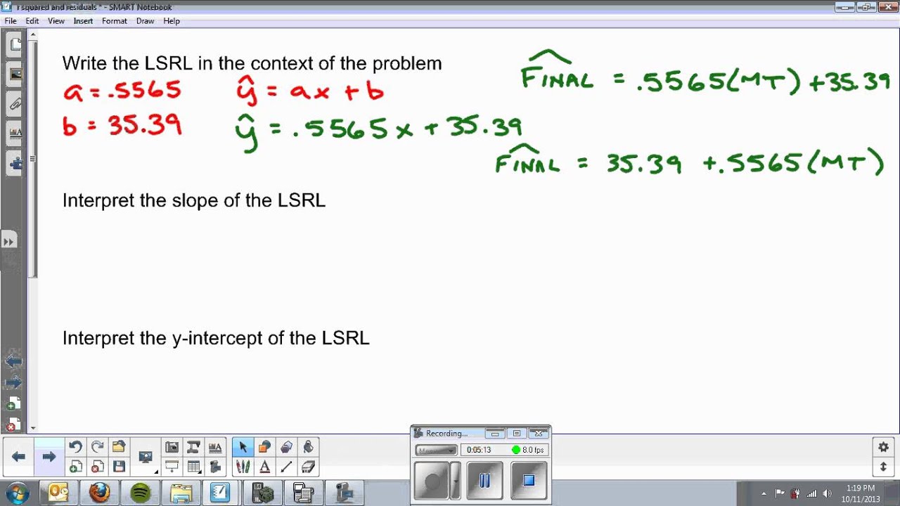 Residuals and R Squared - YouTube
