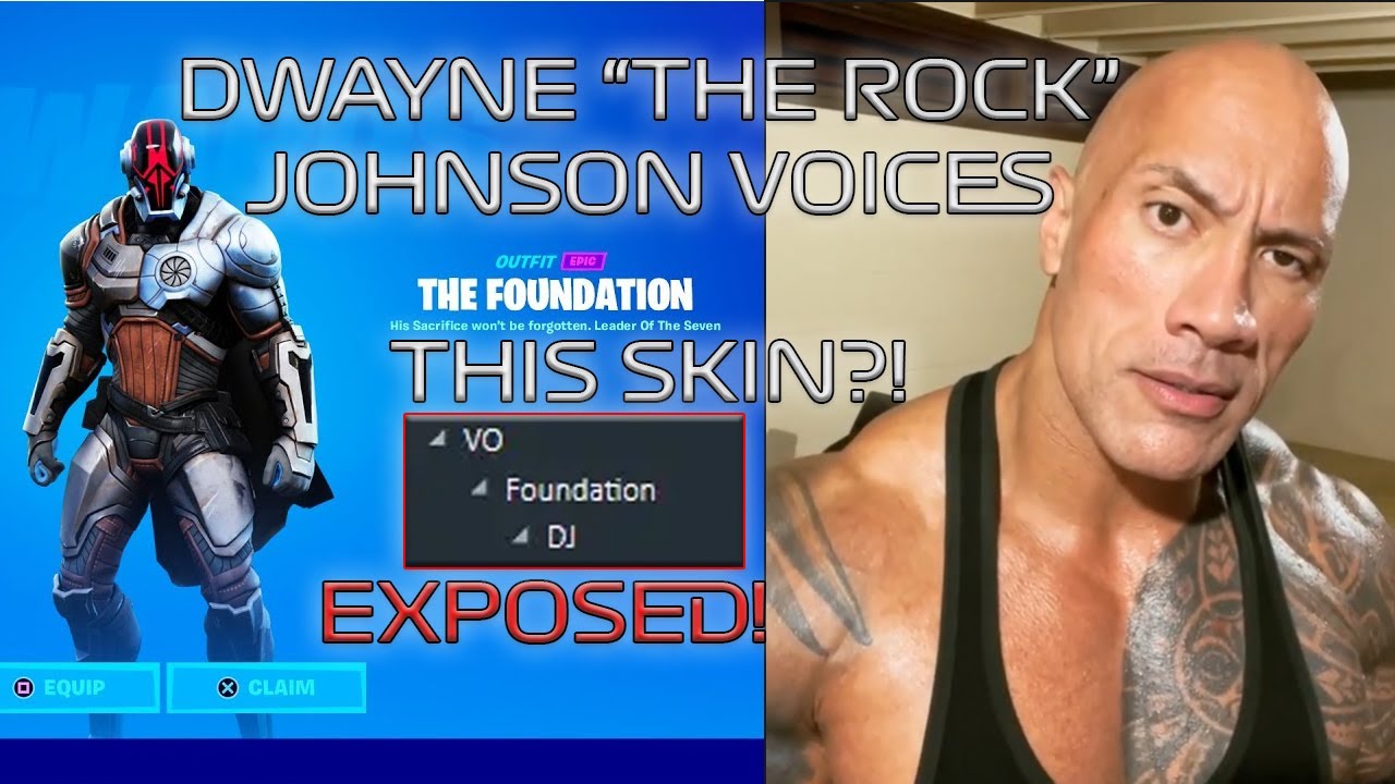 Fortnite: DWAYNE "THE ROCK" JOHNSON VOICES THE FOUNDATION SKIN! - YouTube