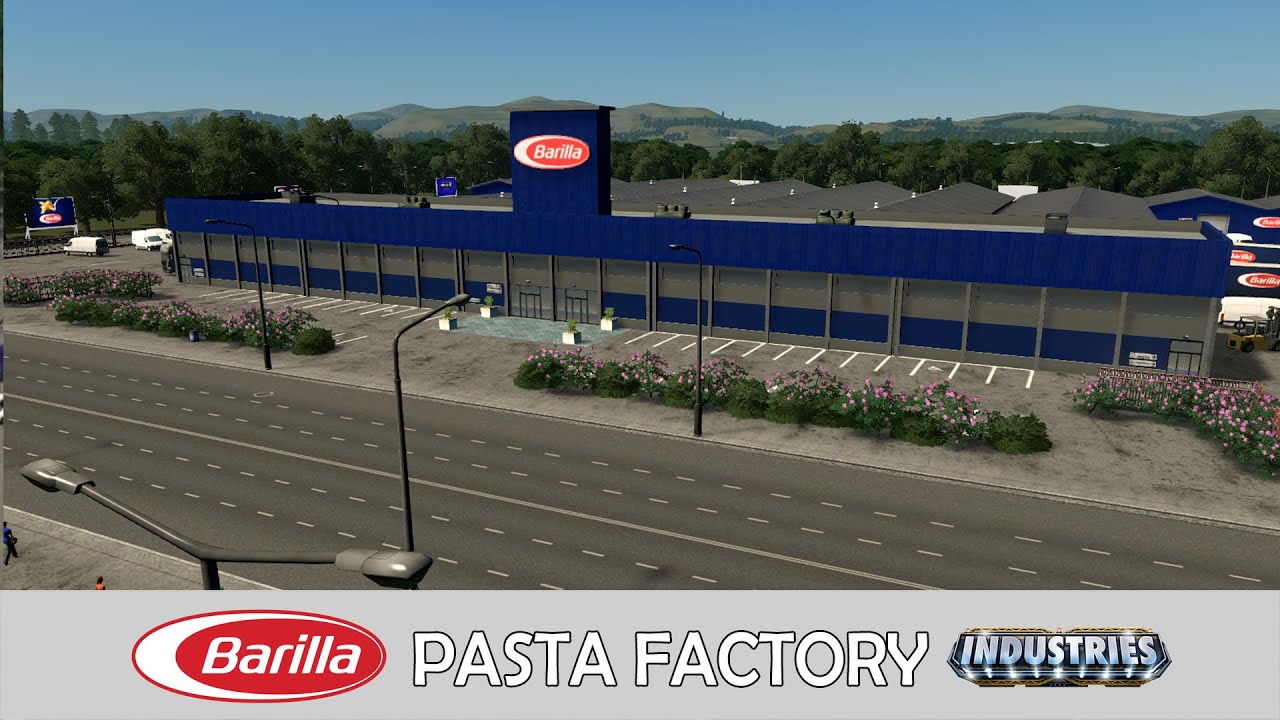 Cities Skylines, BUILDING ASSET, Barilla Factory - YouTube