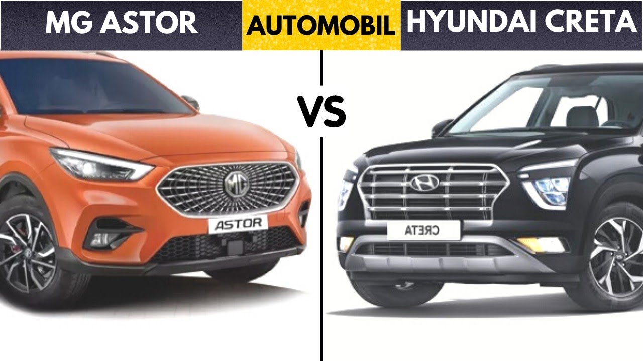 MG Astor vs Hyundai Creta Car Comparison | Car Details Analysis ...