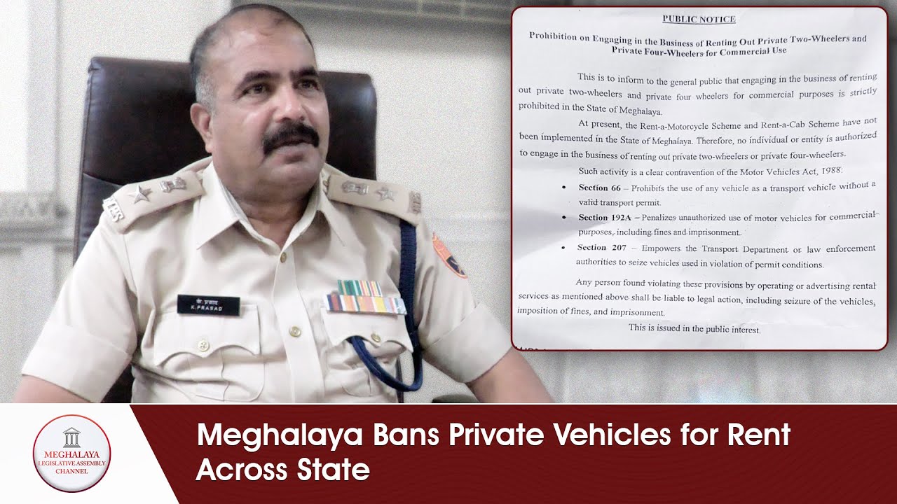 Meghalaya Bans Private Vehicles for Rent Across State - YouTube