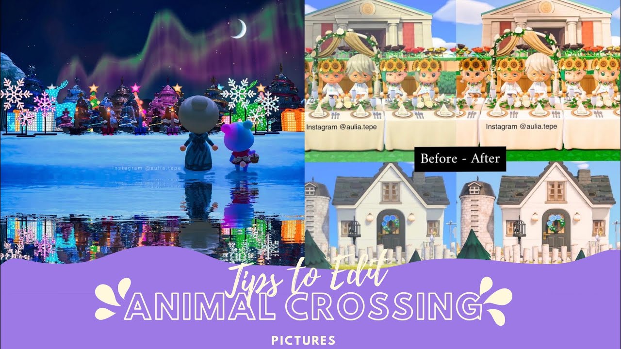 Tips to edit animal crossing pictures - YouTube