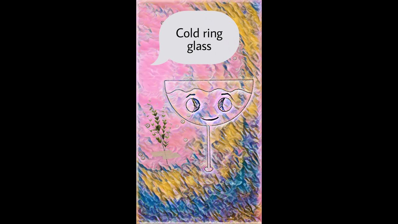 How to draw a cute Coldring Glass. Easy Drawing (H A Drawings) - YouTube