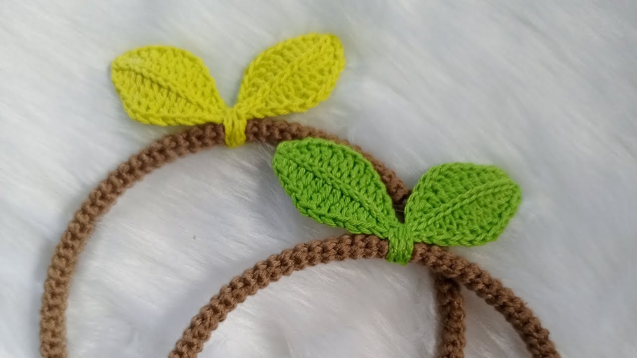Sprout Crochet tutorial for headband - YouTube