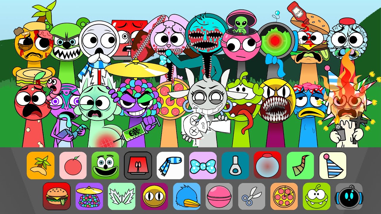 New Incredibox Sprunki OC's But ALL BONUS Characters and Reactions ...