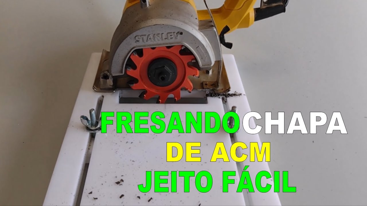 COMO FRESAR CHAPA DE ACM DE MANEIRA FÁCIL - YouTube