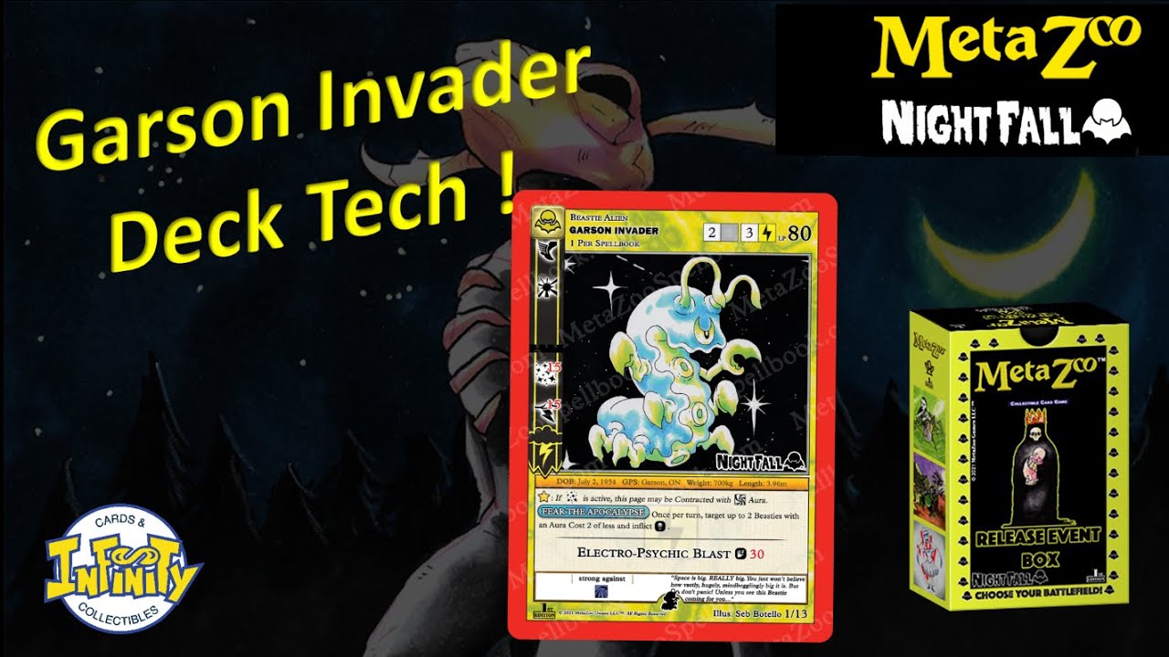 Metazoo Nightfall Deck Tech: Garson Invader release deck [4K] - YouTube
