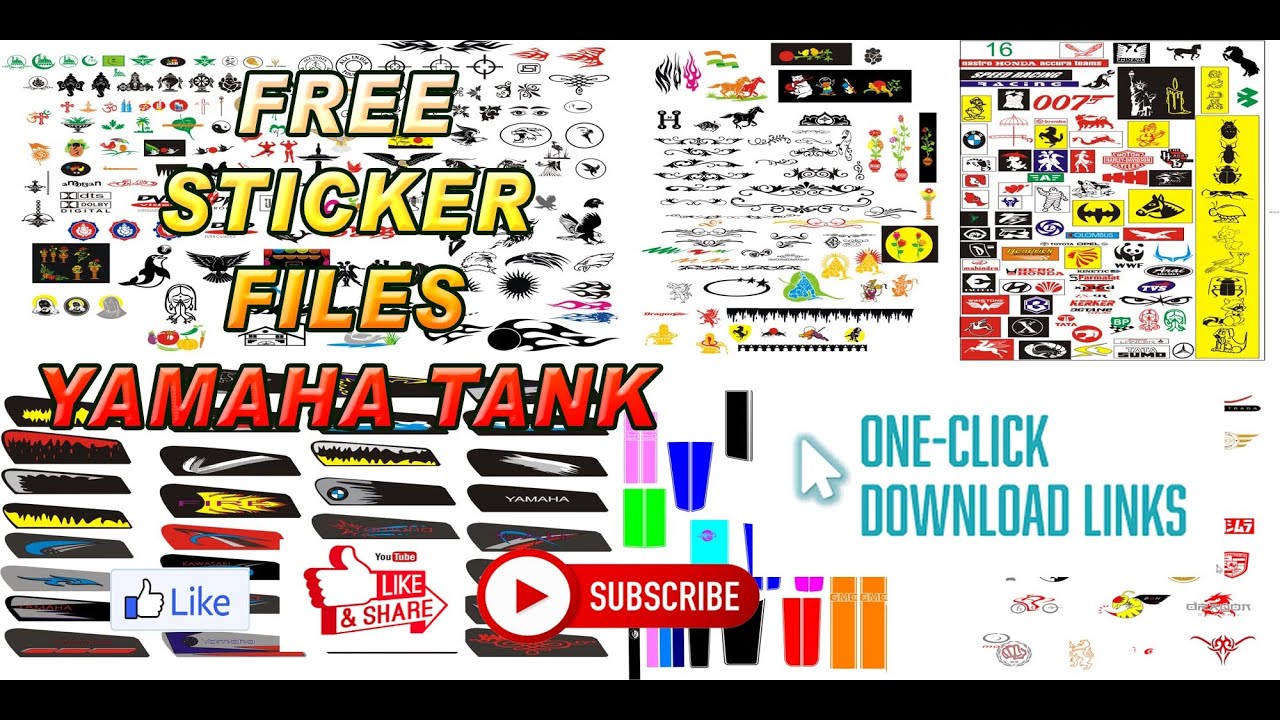 FREE STICKER CORAL DRAW FILES - YouTube