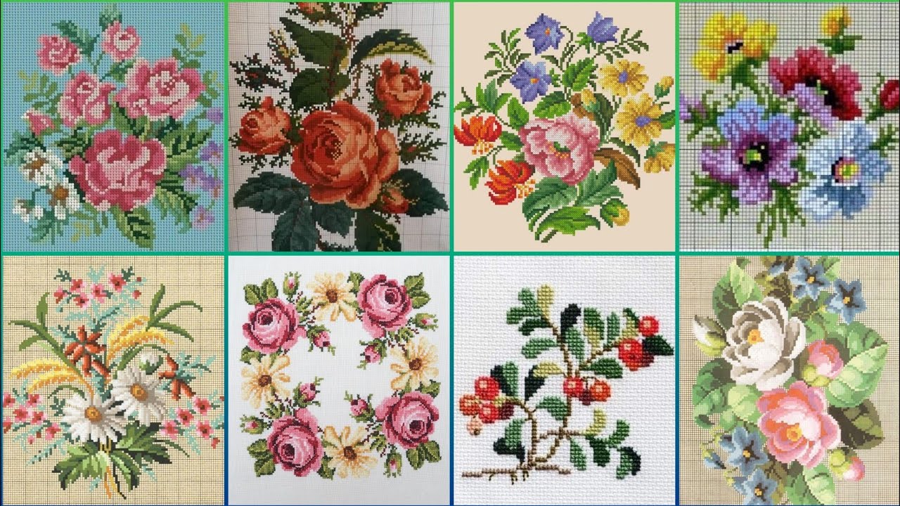 Very Beautiful & Stunning Cross stitch patterns ideas - YouTube