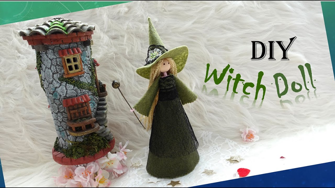 It is Easy to Make this Witch Doll - DIY How to Make a Witch Doll ...