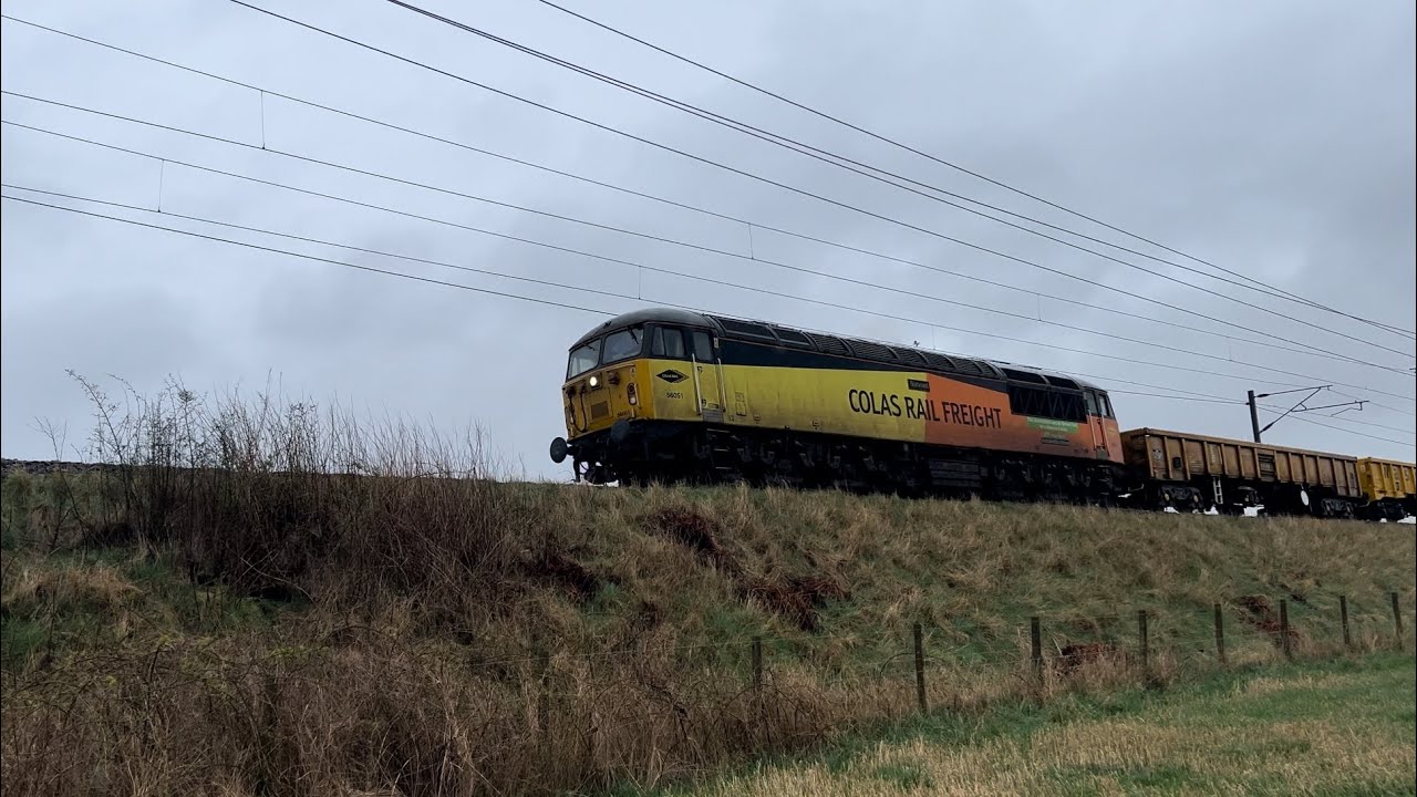 Colas 56051 Survival east of Drem DPL 6E36 Millerhill to Doncaster 01 ...