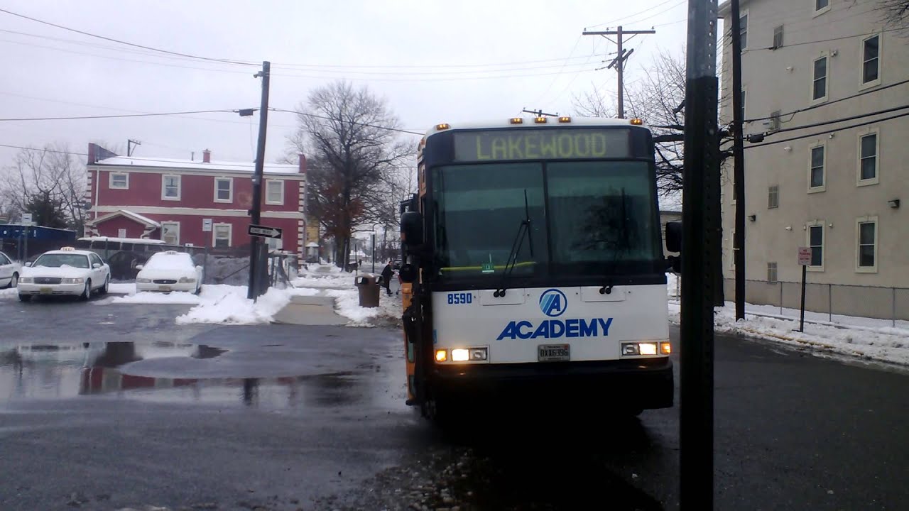 ACADEMY BUS 8590 Discharging Passengers at Lakewood Terminal In ...
