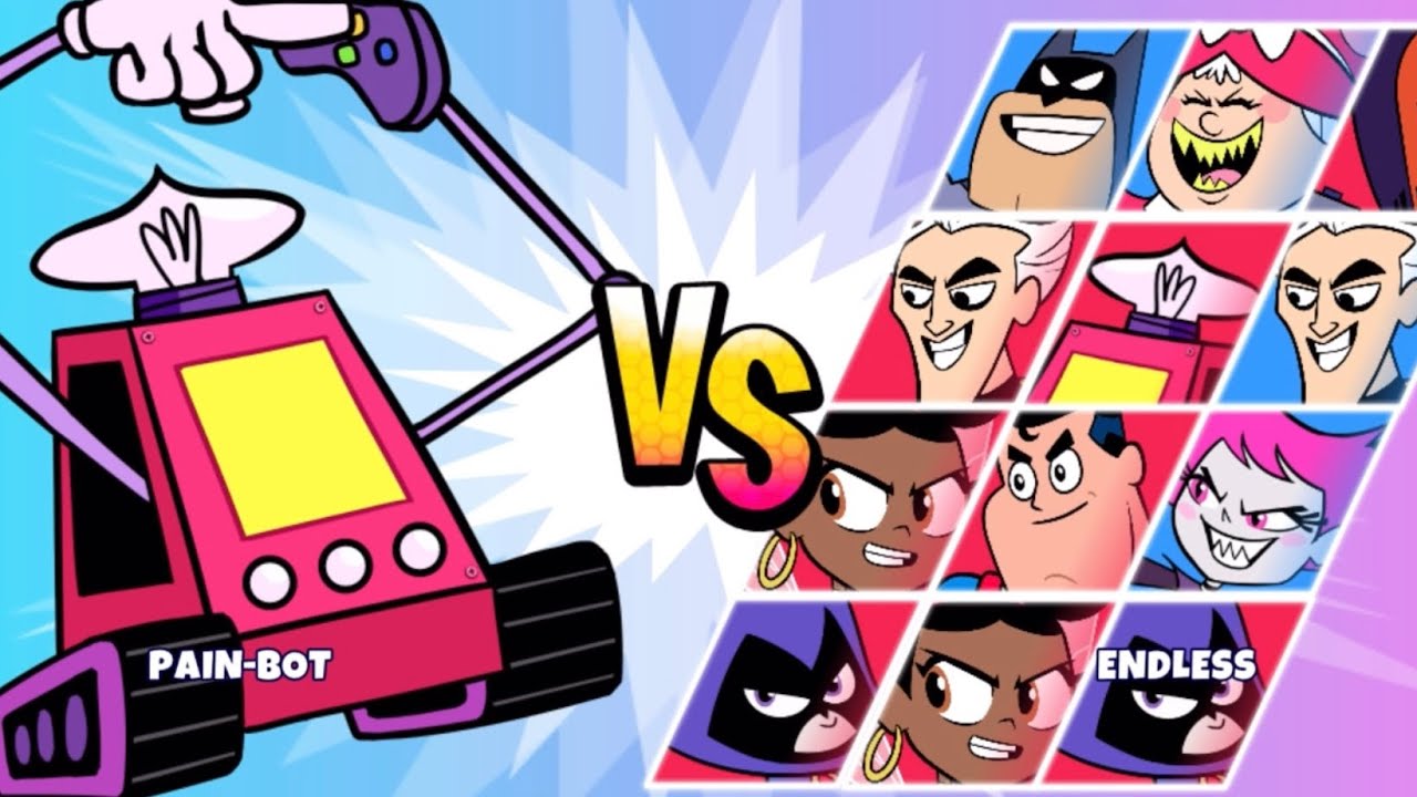 Teen Titans Go Jump Jousts Pain Bot vs All Who’s the better fighter ...