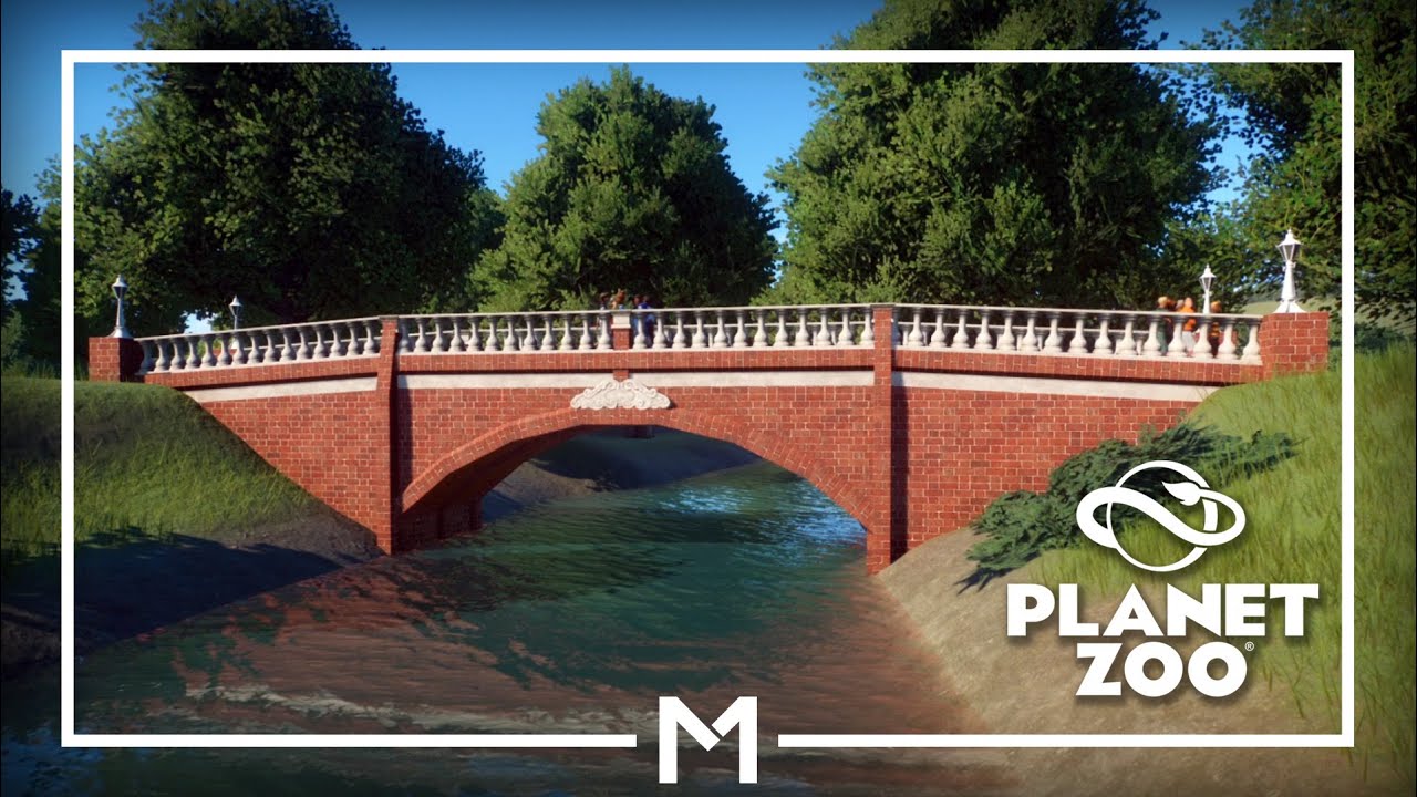 Classic Red Brick Bridge - Planet Zoo Speedbuild - YouTube