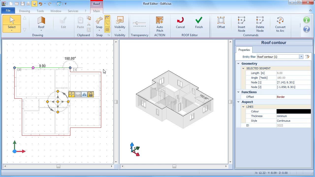 Tutorial de Edificius - Modificar el perímetro de la Cubierta - ACCA software - YouTube