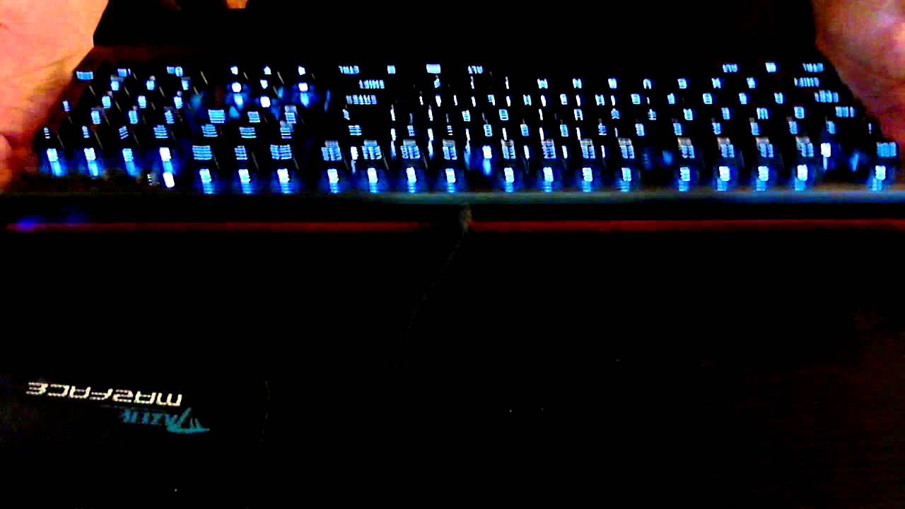 AZIO MGK 1 Mechanical Keyboard Review - YouTube