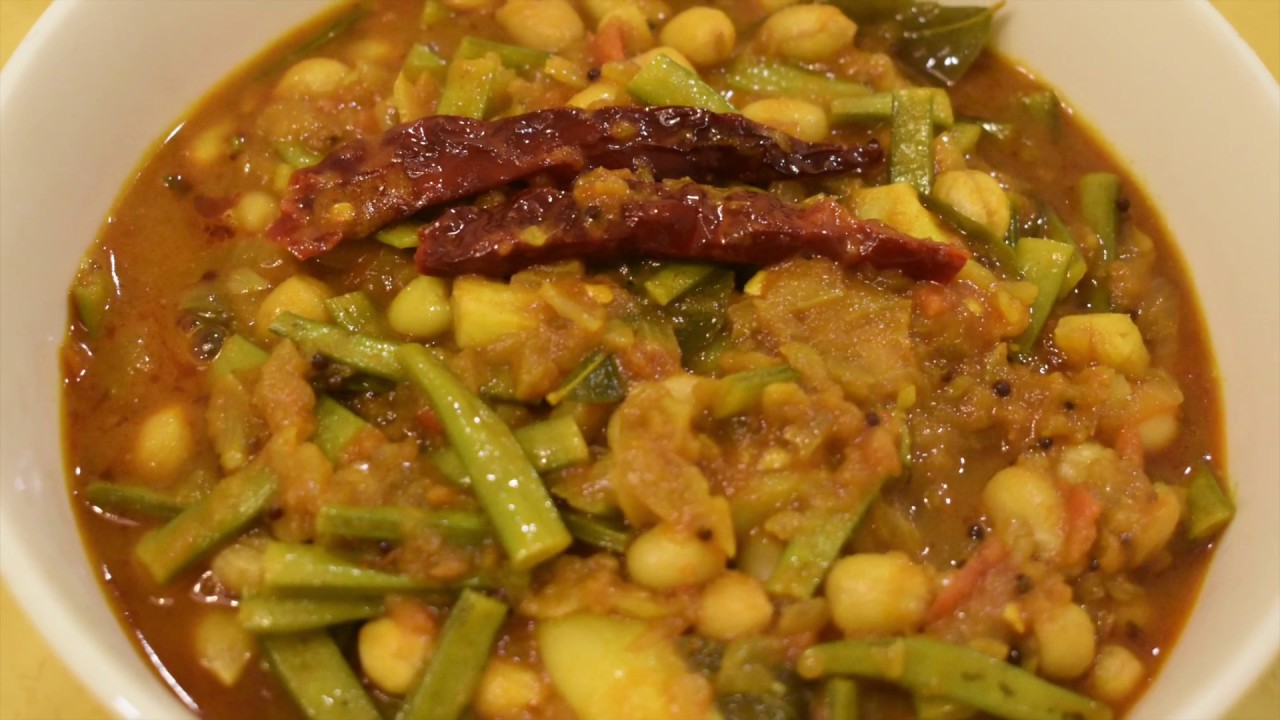 Cluster Beans & Peanut Curry / Kulambu - YouTube