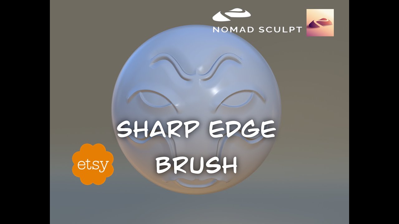 Nomad Sculpt - Sharp edges brush tool - ETSY (V1.84 - 3.12.2023) - YouTube