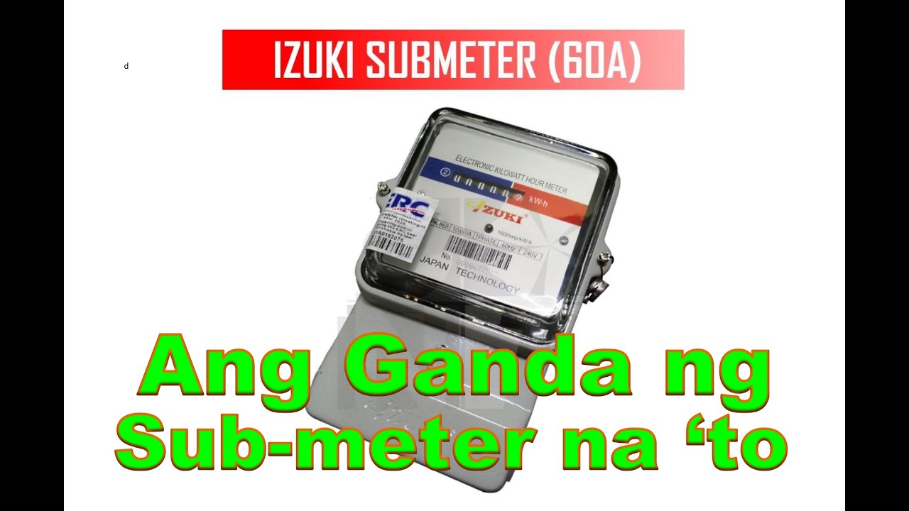 IZUKI ELECTRIC SUB-METER REVIEW I HOW TO INSTALL ELECTRIC SUB-METER I ...