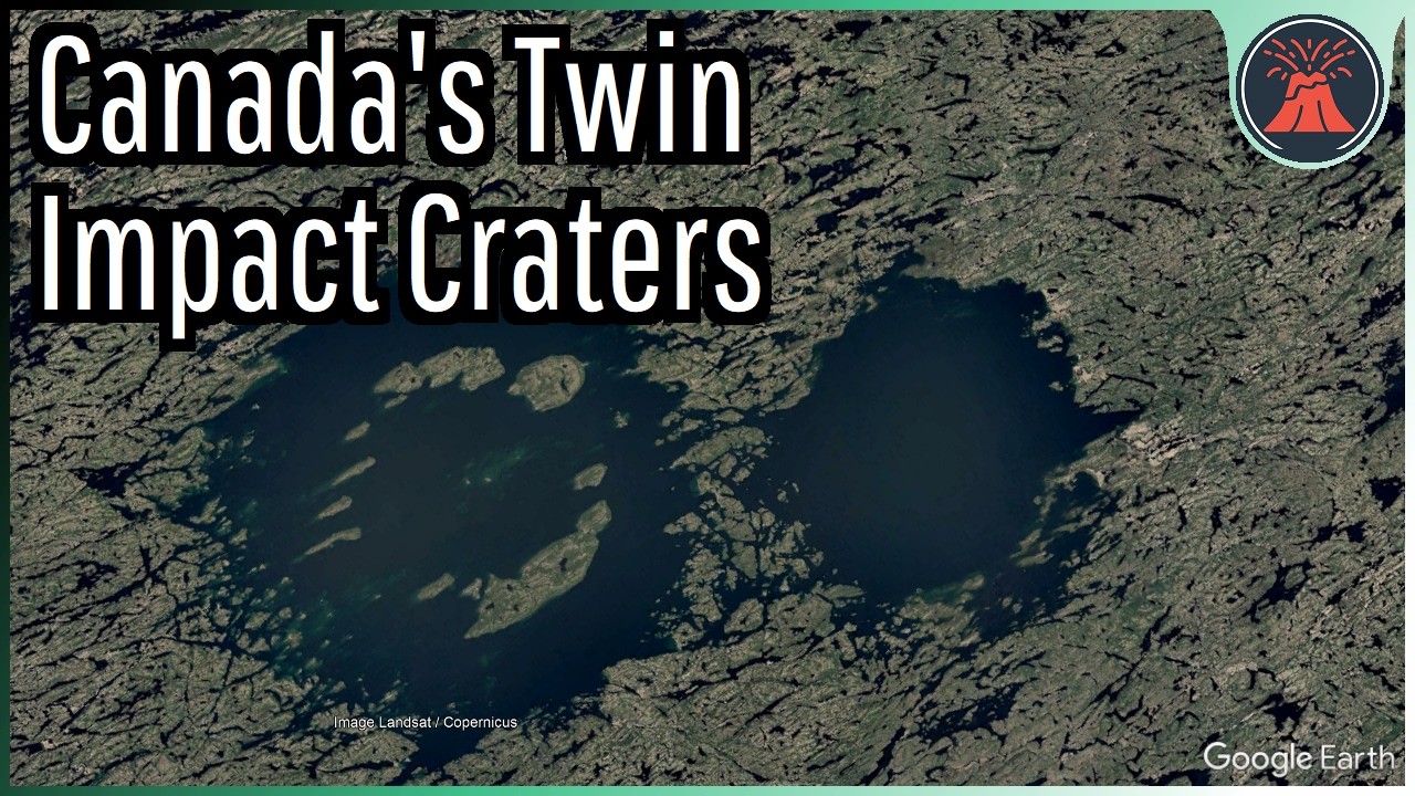 The Double Impact Crater in Canada; The Clearwater Craters - YouTube