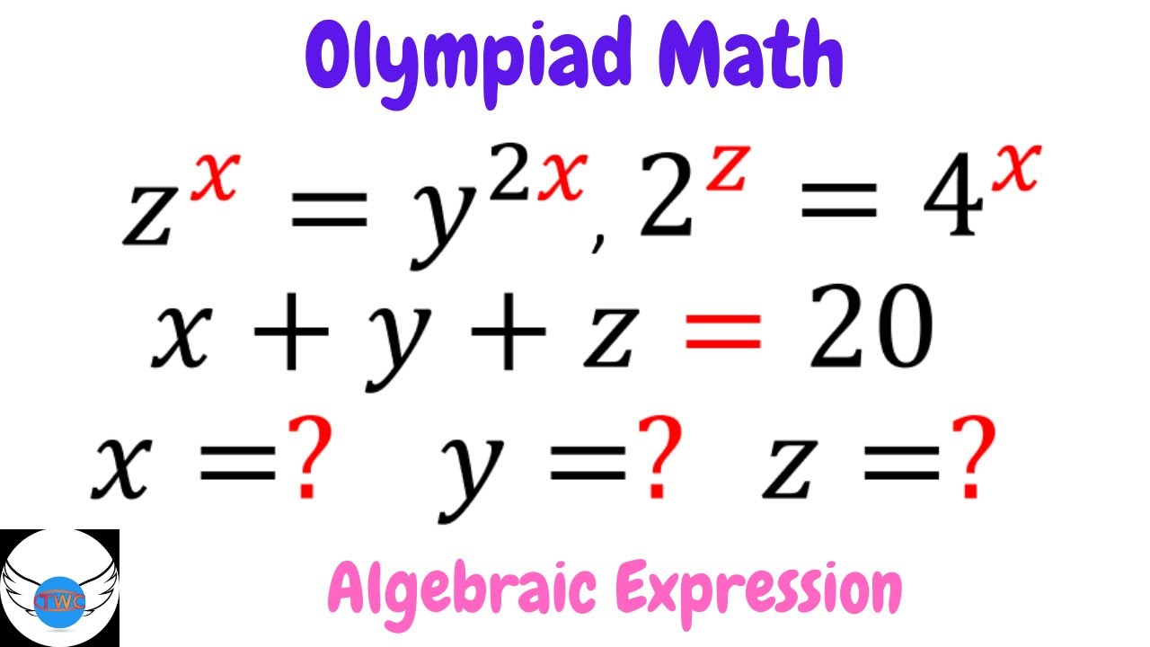 Olympiad Math | Solution of Nice Algebraic Expression | Math Olympiad ...