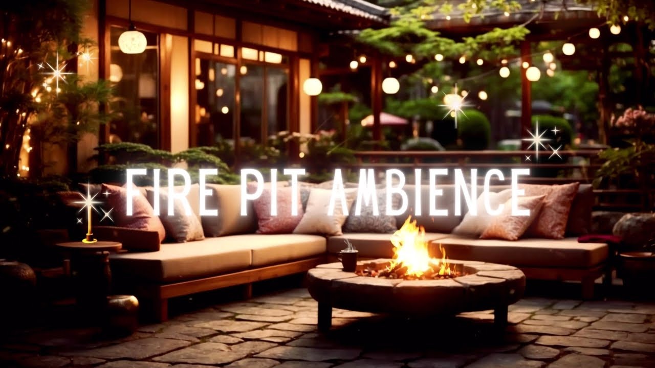 Cozy Fire Pit Ambience - Relaxing Crackling Fire Sounds for Relaxation ...