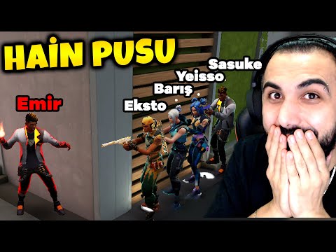 EMİR'E HAYATININ PUSUSUNU ATTIK!! BİR DAHA ARKALAMAZ... VALORANT 5v5 | Barış Can