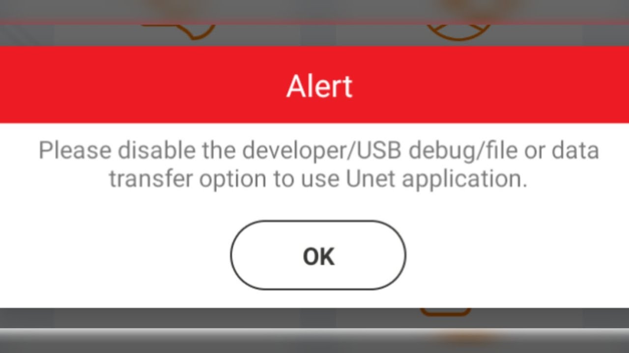 Please disable the developer UCB Alert | ucb apps open problem | unet developer problem | UCB ...