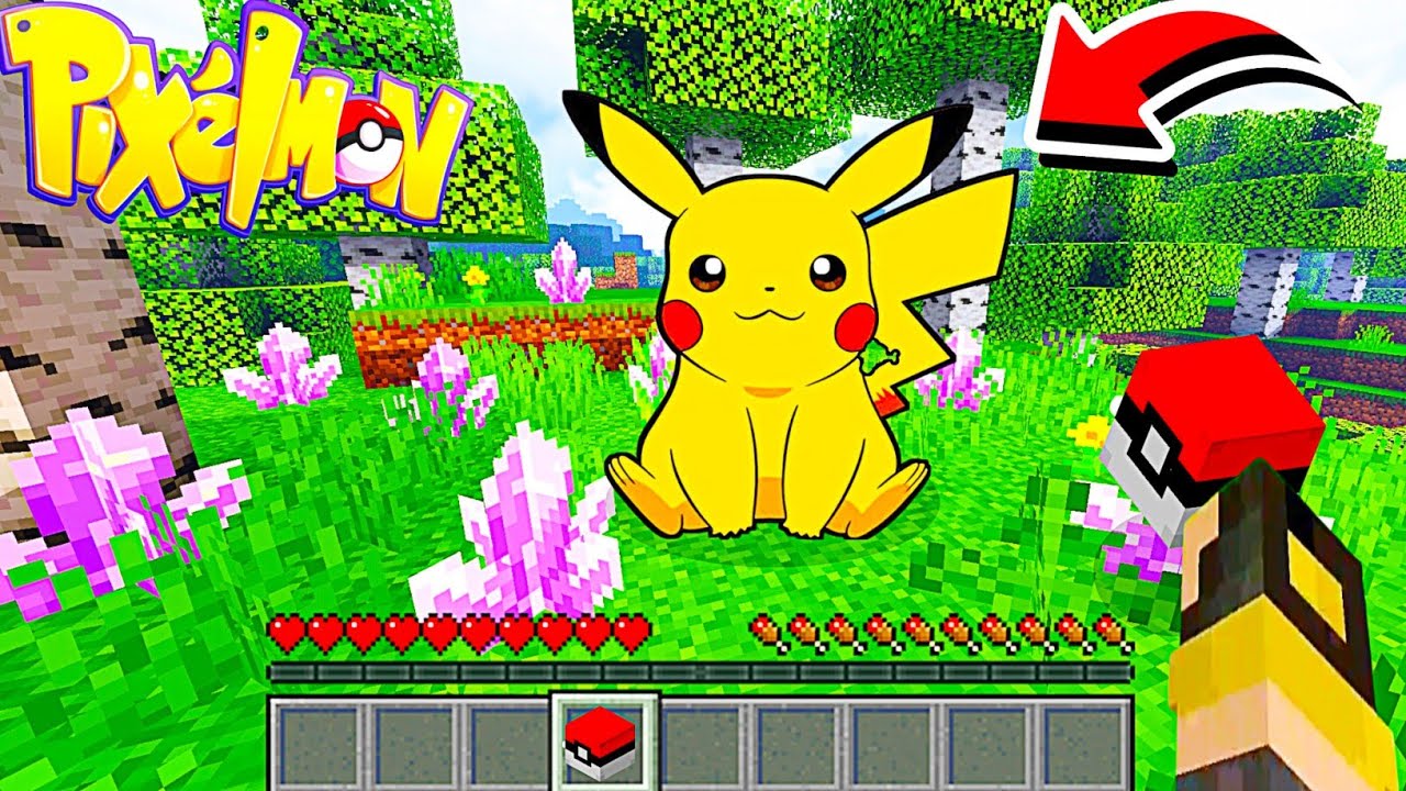 Finally I catch pikachu in pixelmon in Minecraft !! 🔥🤩 - YouTube