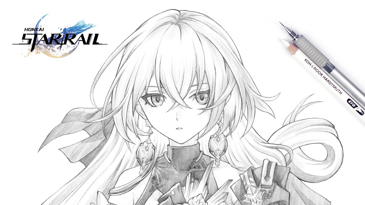 Game | Drawing | How to draw Bronya | Honkai | Star Rail | 如何畫布洛妮婭 | 崩壞 ...