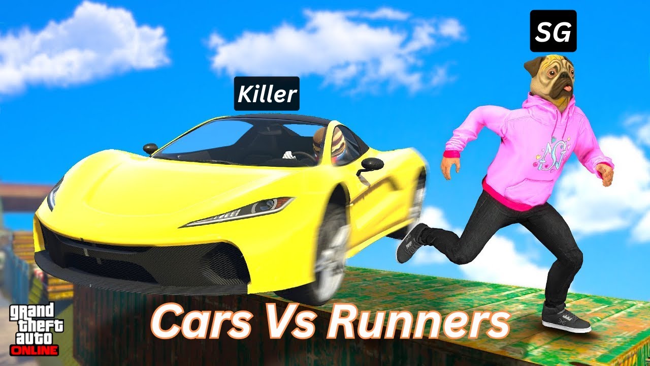 We Are Back With Cars Vs Runners - Gta Online - YouTube
