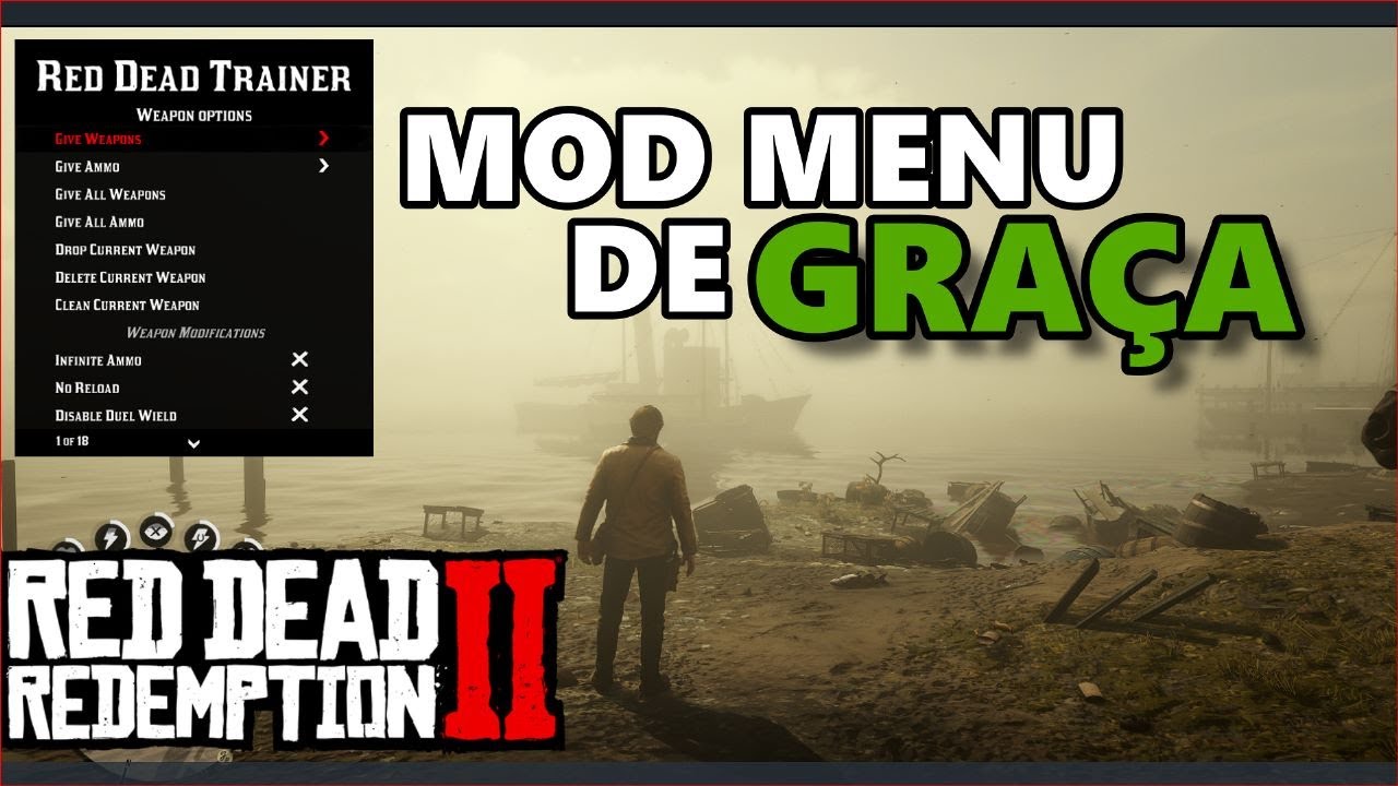 MOD MENU GRÁTIS PARA RED DEAD REDEMPTION 2 - YouTube