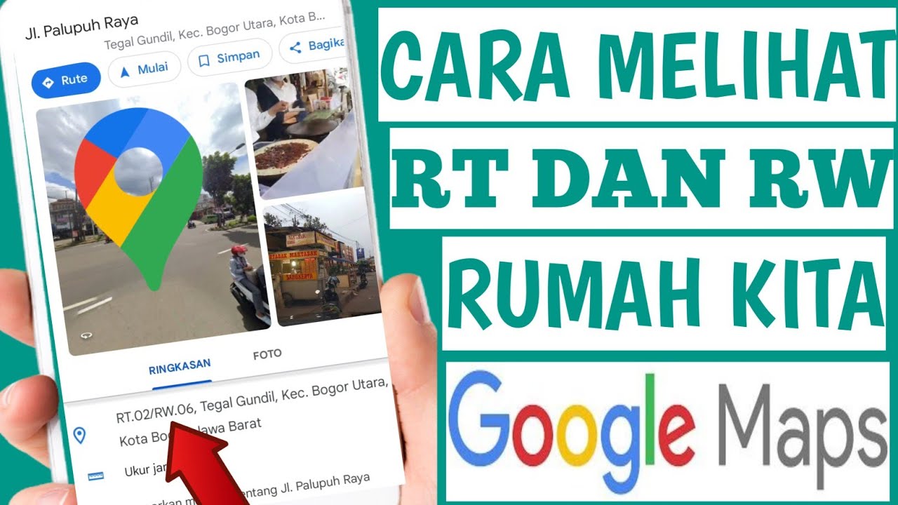 Cara Mengetahui RT RW Rumah Kita Di Google Maps - YouTube
