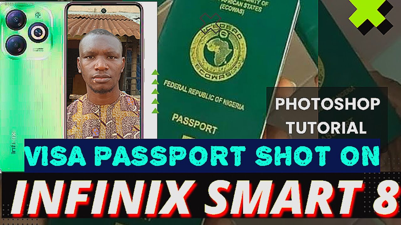 Editing Visa Passport Shot On Infinix Smart 8 Photoshop Tutorials ...