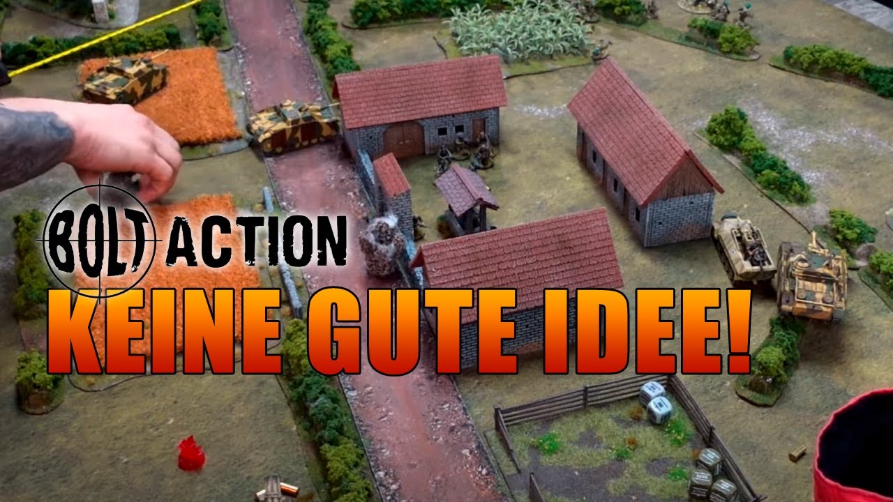 Battlereport: Bolt Action British Commandos vs. German Armoured - YouTube