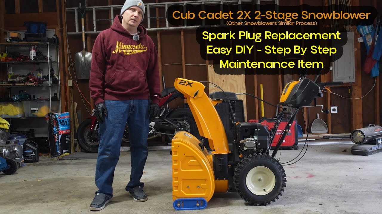 Snowblower Maintenance Item - Spark Plug Replacement - Cub Cadet 26 ...