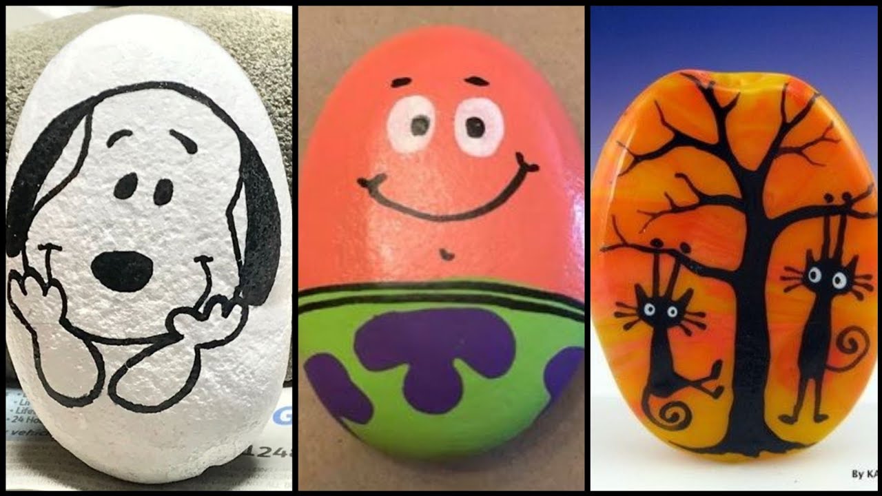 Stunning Big Rock Painting Ideas - YouTube