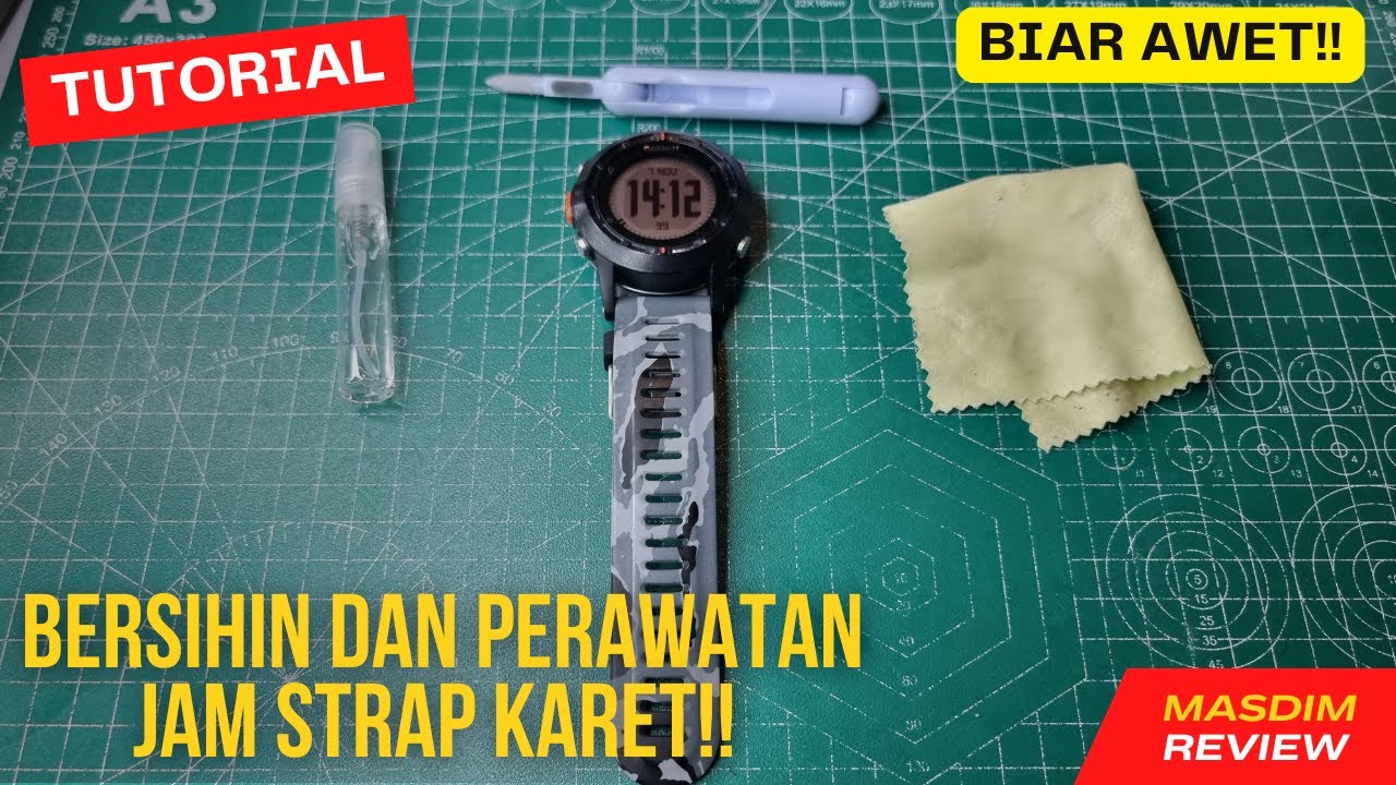 Biar Makin Awet Tutorial Membersihkan Jam Tangan Strap Karet #review #tutorial - YouTube