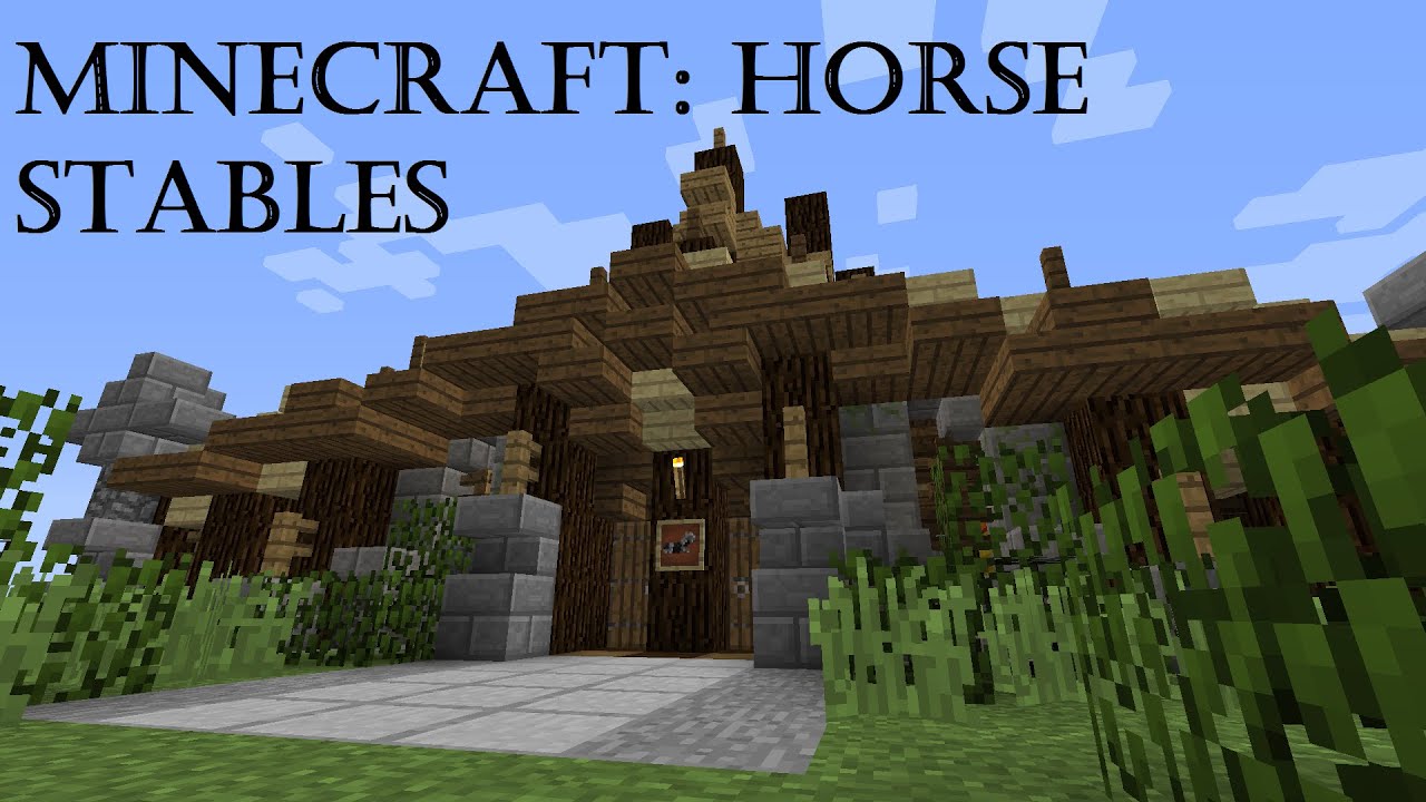 Minecraft: Horse Stable - YouTube