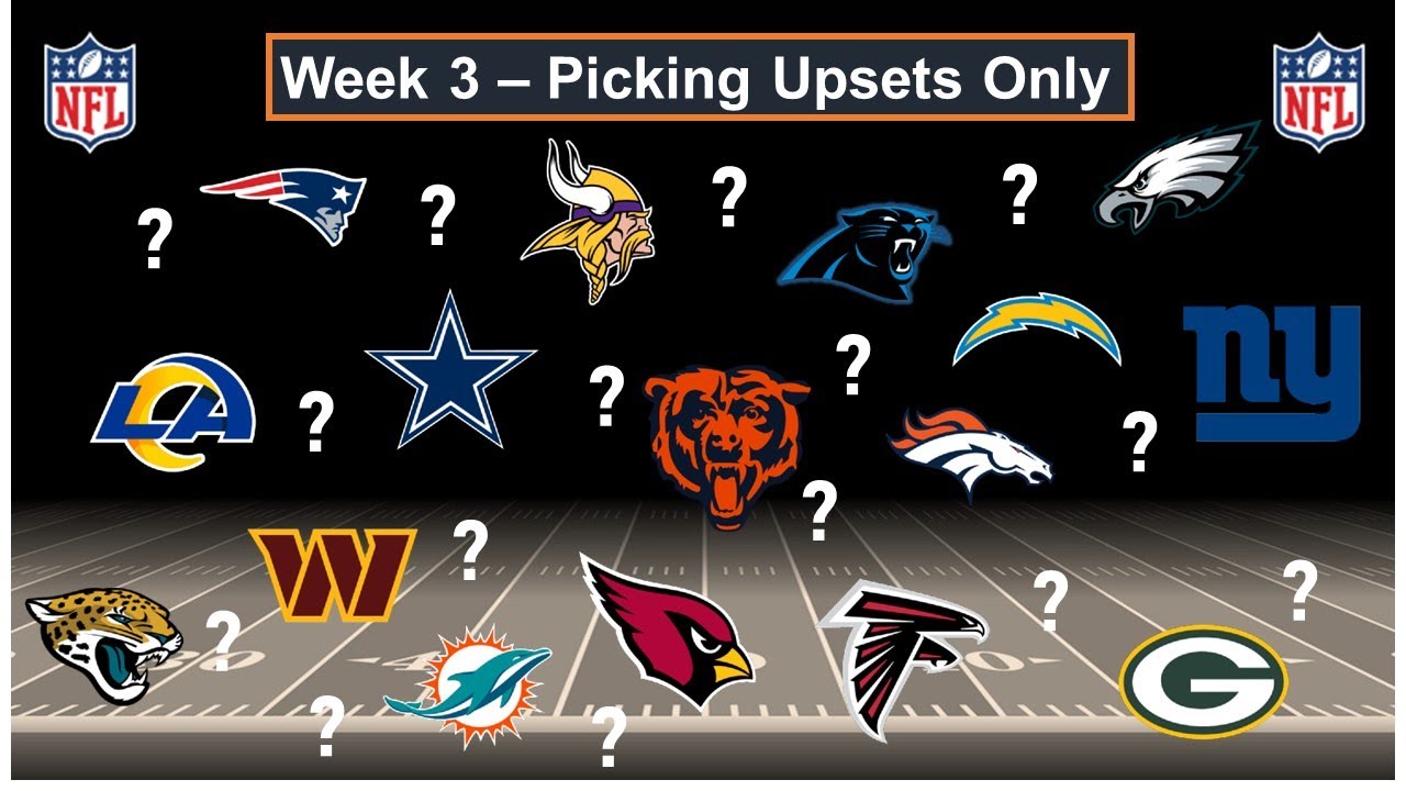 NFL Week 3: Upsets Only Prediction Picks - YouTube