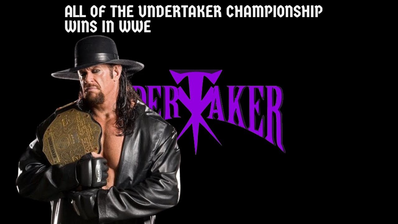 All Of The Undertaker Championship wins in WWE - YouTube